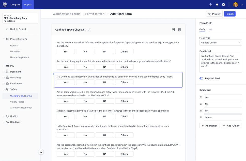 Safety Management with Digital Permit-to-Work (PTW/ePTW)