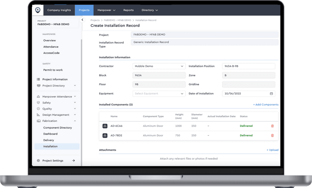Automated Tracking and Locating of Prefabricated Components